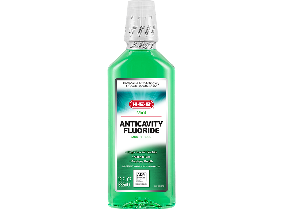 H-E-B Mint Anticavity Fluoride Mouth Rinse | American Dental Association