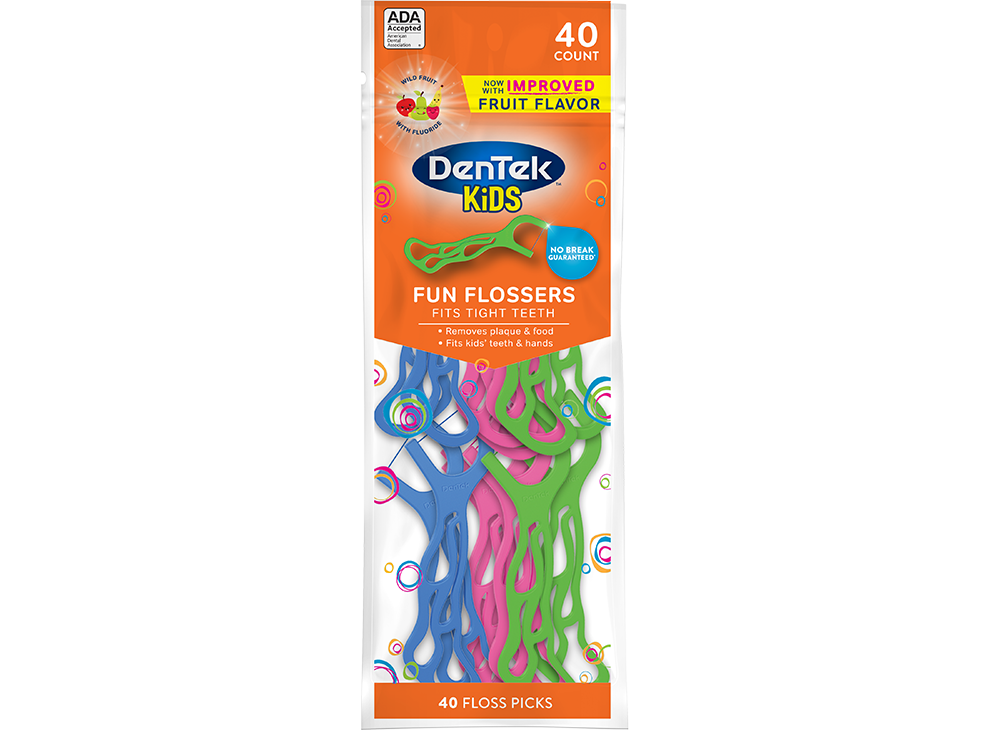 DenTek Kids Fun Flosser Floss Picks | American Dental Association