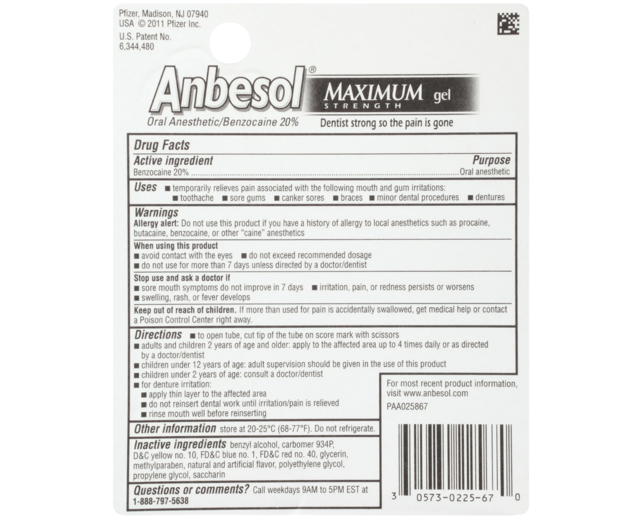 Anbesol Maximum Strength Liquid & Gel | American Dental Association