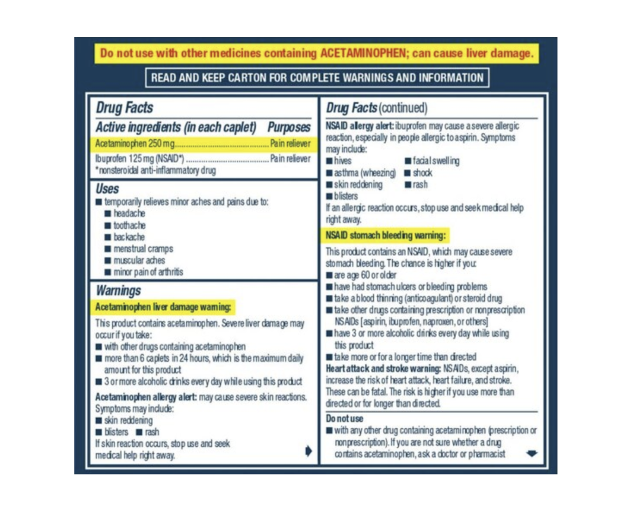 Advil Dual Action | American Dental Association